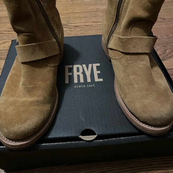 Frye | Shoes | Frye Veronica Short Suede Strap Bootie | Poshmark